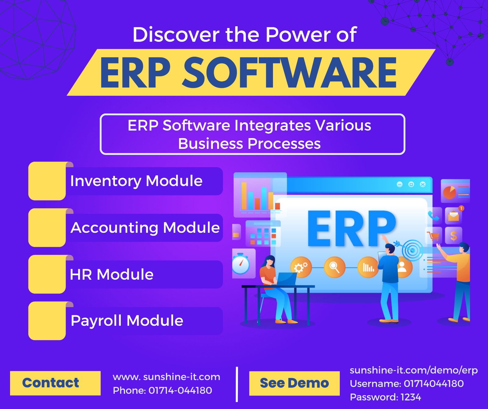 SMEs ERP Software in Bangladesh - Sunshine IT
